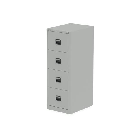 Office Classroom Filing Cabinet Storage Four Drawer Goose Grey