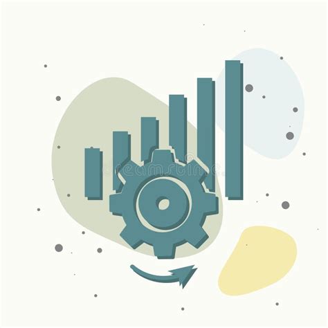 业务流程优化矢量图 多色背景上的进度图标 库存例证 插画 包括有 互联网 设计 编组 概念 女演员 254132746