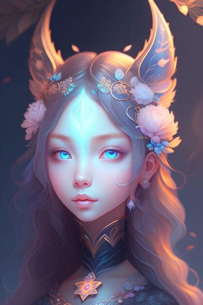 Premium Ai Image Cute Fantasy Girl