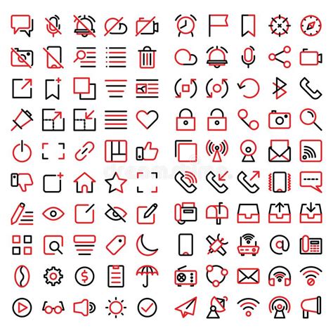 Web Interface Icon Set Include Layer Web App Add Stack Server Key