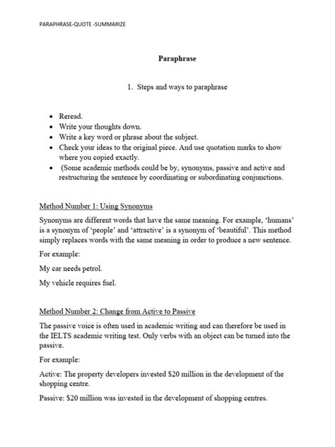 Paraphrase Quote And Summarize Cs2 Pdf Grammar Syntax Paraphrase Quote And Summarize Cs2 Pdf Grammar Syntax