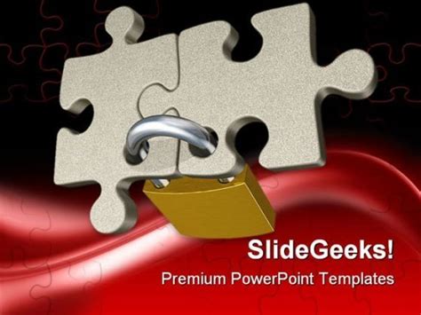 Puzzle Connected Business PowerPoint Templates And PowerPoint Backgrounds 0