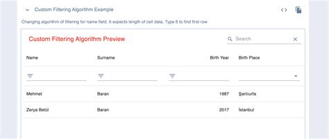 Custom Filtering Doesnt Work · Issue 2173 · Mbrnmaterial Table · Github