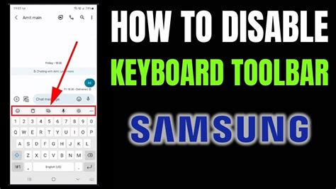 How To Disable Keyboard Toolbar On Samsung Galaxy Android Phone Youtube