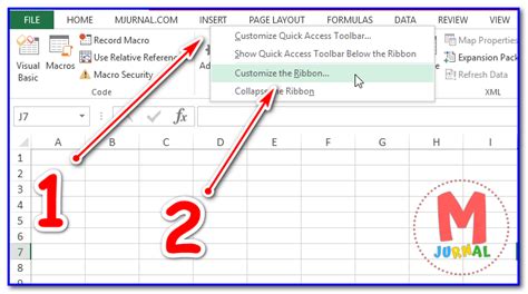 Cara Memunculkan Developer Tab Di Excel M Jurnal