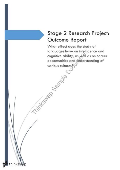 Research Project Outcome Research Practices Year 11 Sace Thinkswap