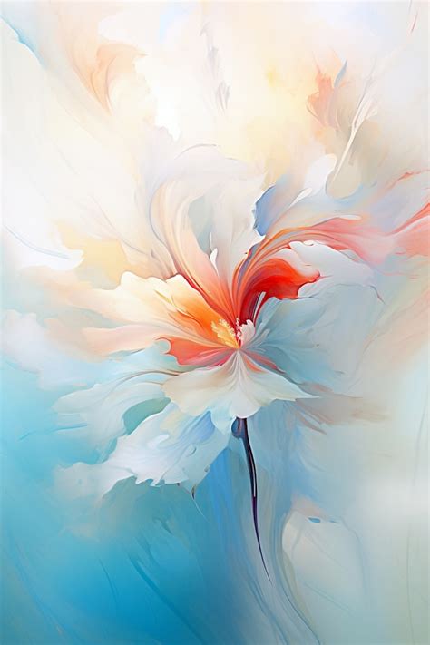 무료 사진 파스텔 색상 Aquarelle 그림 오렌지 노란색 꽃