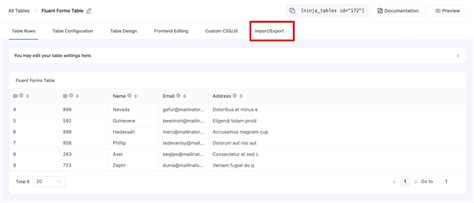 Import Table Data From Csv