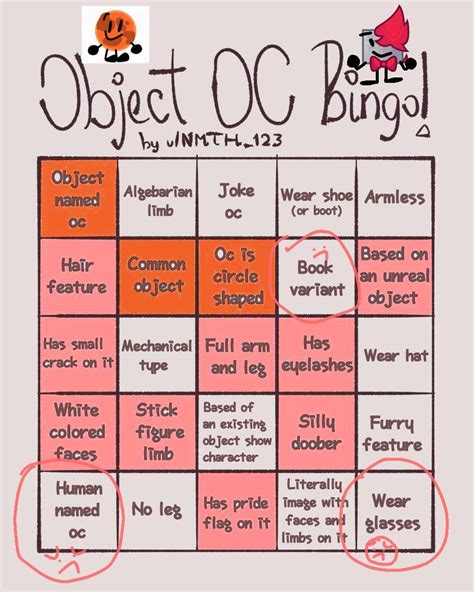Tried The Object Oc Bingo Credit To Unmth123 For Such A Amazing