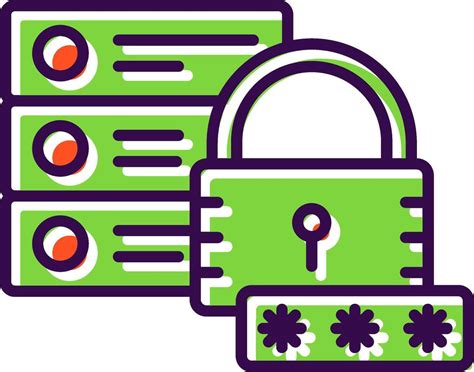 Secure Database Filled Design Icon 44213795 Vector Art At Vecteezy