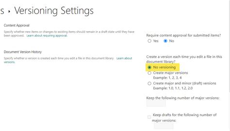 如何使用 Pnp Powershell 在 Sharepoint 库中禁用版本控制