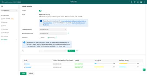 How To Configure Hot Standby Backup Mode On Omada Controller Omada Network Support