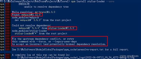 npm 报错之 vue项目中stylus loader版本兼容问题 stylus css预处理框架 csdn博客