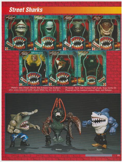 Street Sharks Action Figures Rare Vintage 90s Toys Print Ad