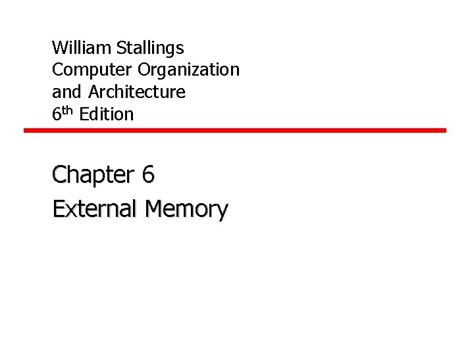William Stallings Computer Organization And Architecture 6 Th