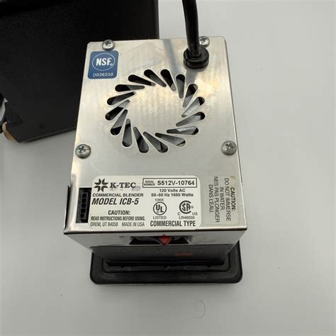 K Tec Blendtec Pro Icb5 Blender W Housing Smoother No Enclosure 5 Jars 3 Lids Ebay