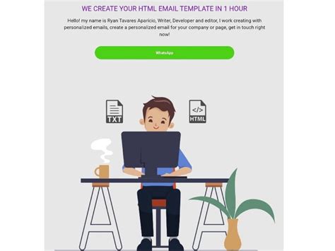 Professional HTML Email For Only 30 Upwork