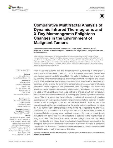 Pdf Comparative Multifractal Analysis Of Dynamic Infrared Thermograms