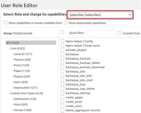 creating and managing wordpress user roles