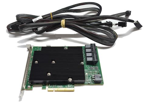 Broadcom Lsi 9300 16i Sata Sas Hba Controller 12gbps Inkl 4x Msas Zu 4x Msas Kabel Sff 8643
