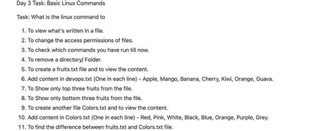 Sanjana Thamke On Linkedin Day 3 Basic Linux Commands