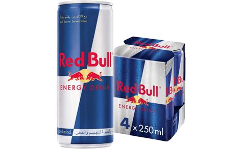 مشروب طاقة من ريد بول 250 مل 4 عبوات