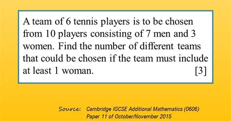 Permutation Or Combination Cie Math Solutions