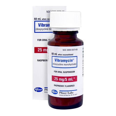 Rx Vibramycin Doxycycline Oral Suspension 25mg 5ml — Jeffers