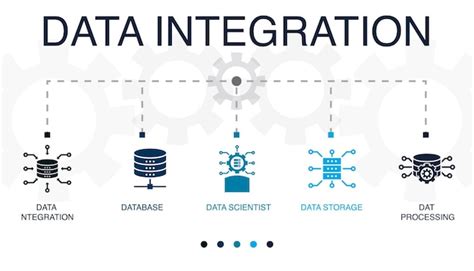 Premium Vector Data Integration Database Data Scientist Data Storage
