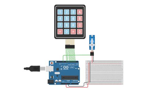 Circuit Design Servo Tinkercad