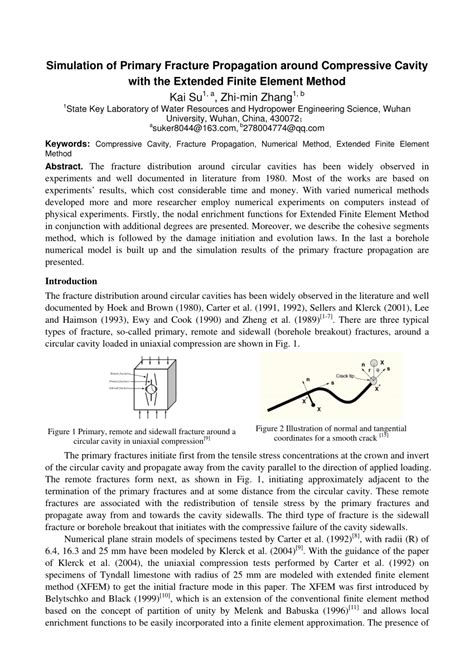 pdf simulation of primary fracture propagation around compressive