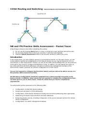 CCNA PKT Practice Skills Assessment CCNA Routing And Switching Network Basics And Introduction
