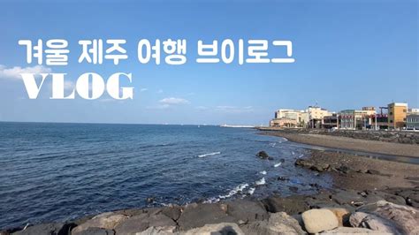 Vlog2ㅣ겨울 제주여행브이로그 제주일상vlog Youtube