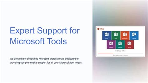 Expert Support For Microsoft Tools Guide Ppt
