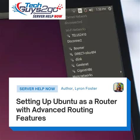 How To Set Up Ubuntu As A Router With Advanced Routing Tech Guys 2 Go