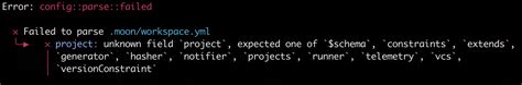 Moon V Next Generation Configuration And Errors Moonrepo