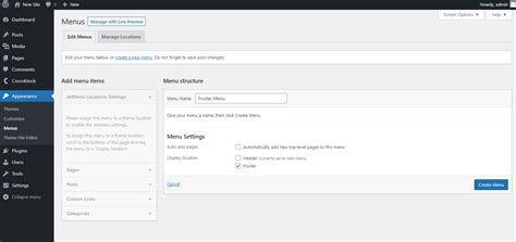 how to create a wordpress menu crocoblock