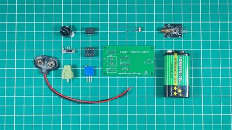 Laser Trip Wire Alarm Circuit Diagram
