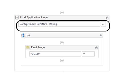 excel scope how to give the file name to assign from config file input path academy feedback