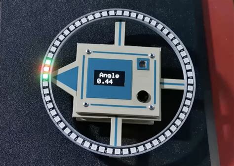This Electronic Compass Guides You Using Leds And Oled Display