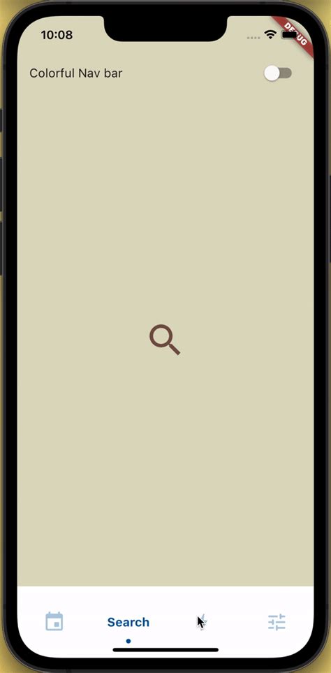 Github Watery Desert Sliding Clipped Nav Bar Bottom Navigation Bar With Sliding Clip Effect