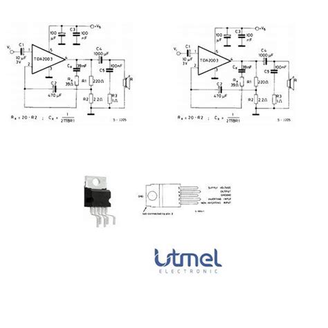 TDA2003V Circuit Amplifier Audio Amplifier