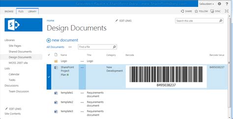 Enable Barcodes In Sharepoint 2013 2010 2007 Sharepoint Diary