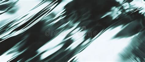 Light Streaks Create Dynamic Reflections On Metallic Surface For A Modern Abstract Effect Stock