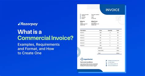 Commercial Invoice Free Custom Printable Commercial Invoice Templates