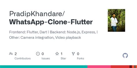 GitHub PradipKhandare WhatsApp Clone Flutter This App Is Created