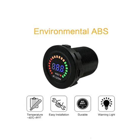 방수 배터리 미터 Dc 볼트 미터 Led 디지털 디스플레이 의 고품질 방수 배터리 미터 Dc 볼트 미터