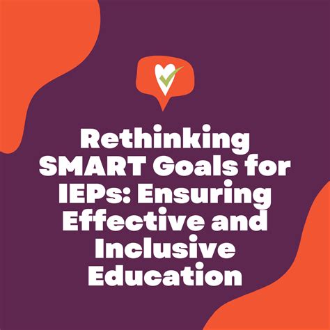 Rethinking Smart Goals For Ieps Ensuring Effective And Inclusive Education • Inclusive Schooling