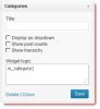 Display Widgets Using Conditional Tags