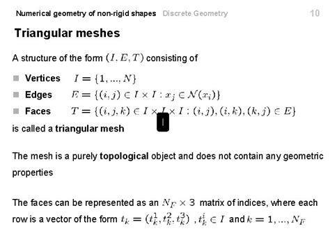Numerical Geometry Of Nonrigid Shapes Discrete Geometry